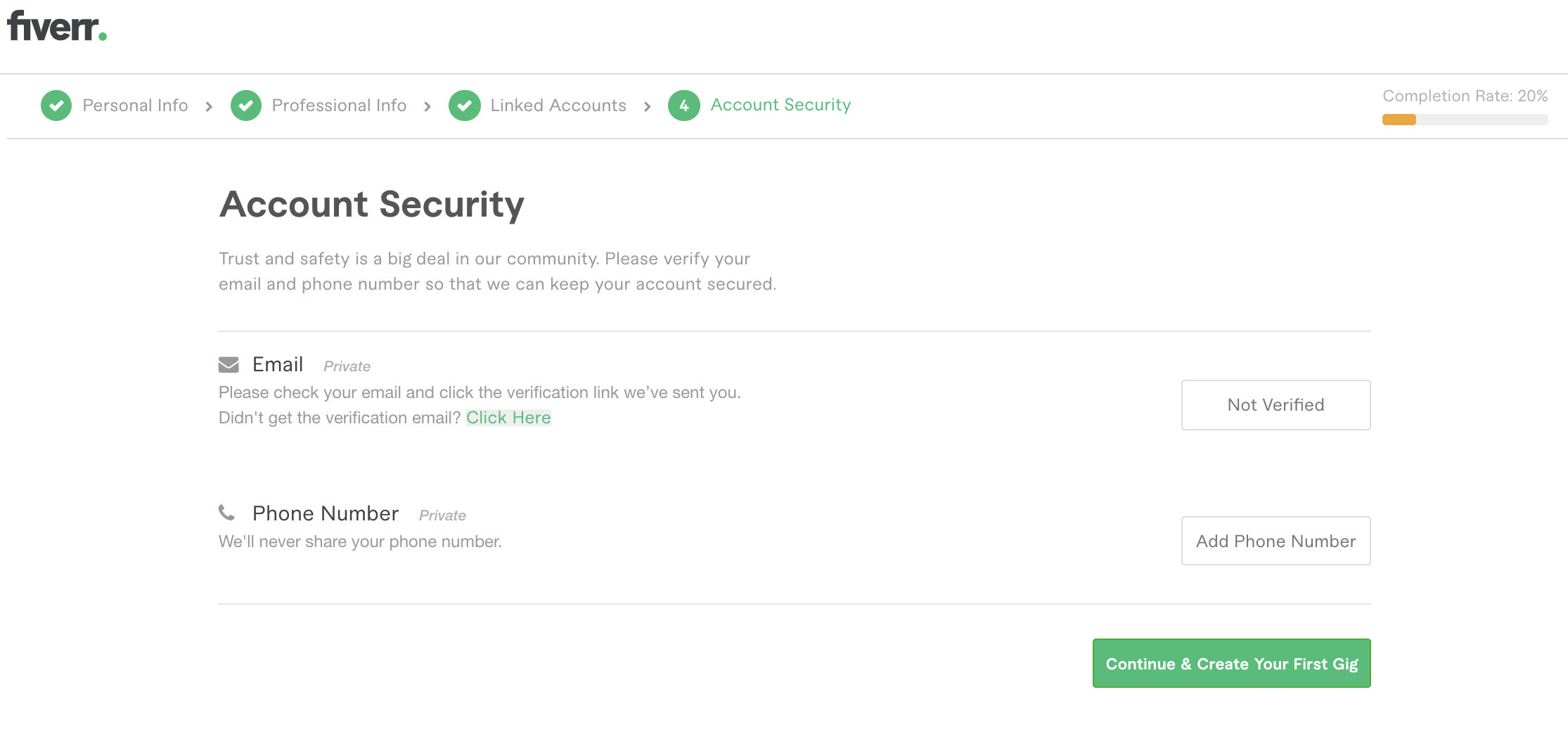 My account is a client account. I want to be a freelancer. – Fiverr ...