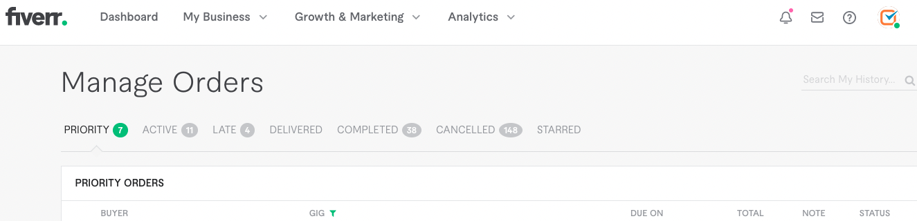 Managing orders – Fiverr Help Center