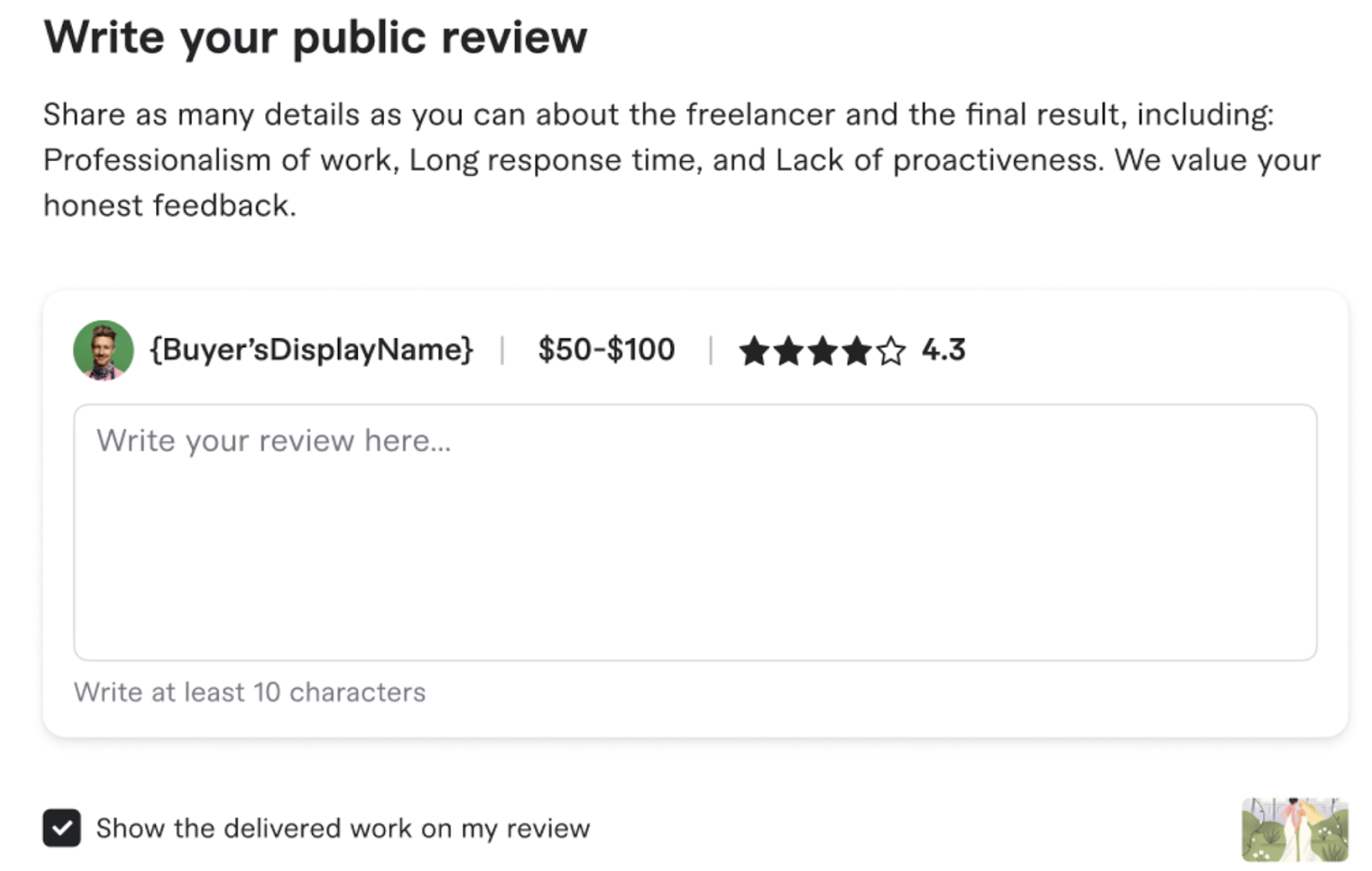 Reviews and ratings for clients – Fiverr Help Center